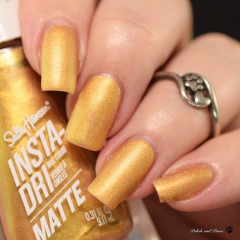 Sally Hansen Insta-Dri Matte ~ Swatch and Review | Polish and Paws