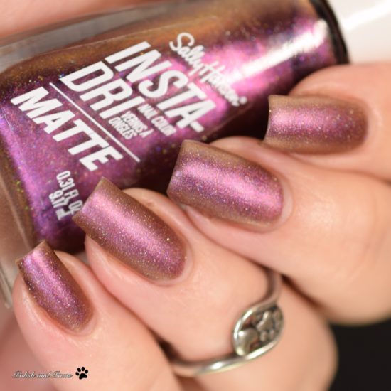 Sally Hansen Insta-Dri Matte ~ Swatch and Review | Polish and Paws